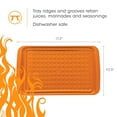 Outset Large Prep Trays Set of 2, Orange and Black, 17.2” x 10.5 ...