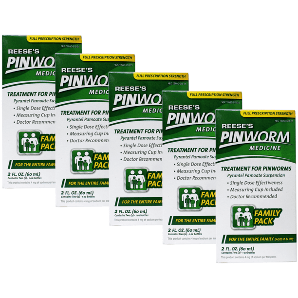 Reese's Pinworm Medicine Family Pack Banana Flavor 2 oz Pack of 5 ...