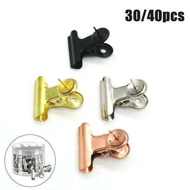 Adifare 30Pcs Metal Alligator Clip Mini Spring Clamp Anti-Slip Silver ...
