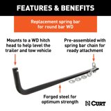 CURT Replacement Round Weight Distribution Spring Bar - Walmart.com