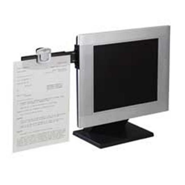 Monitor Mount Document Clip- 6-.25in.x3in.x11-.50in.- Black-Silver ...