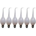 Creative Hobbies Silicone Dipped Candle Light Bulbs 7 Watt 6 Pack ...