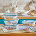 Snapware Snap Lid Rectangular Plastic Food Storage Containers, 10-Piece ...