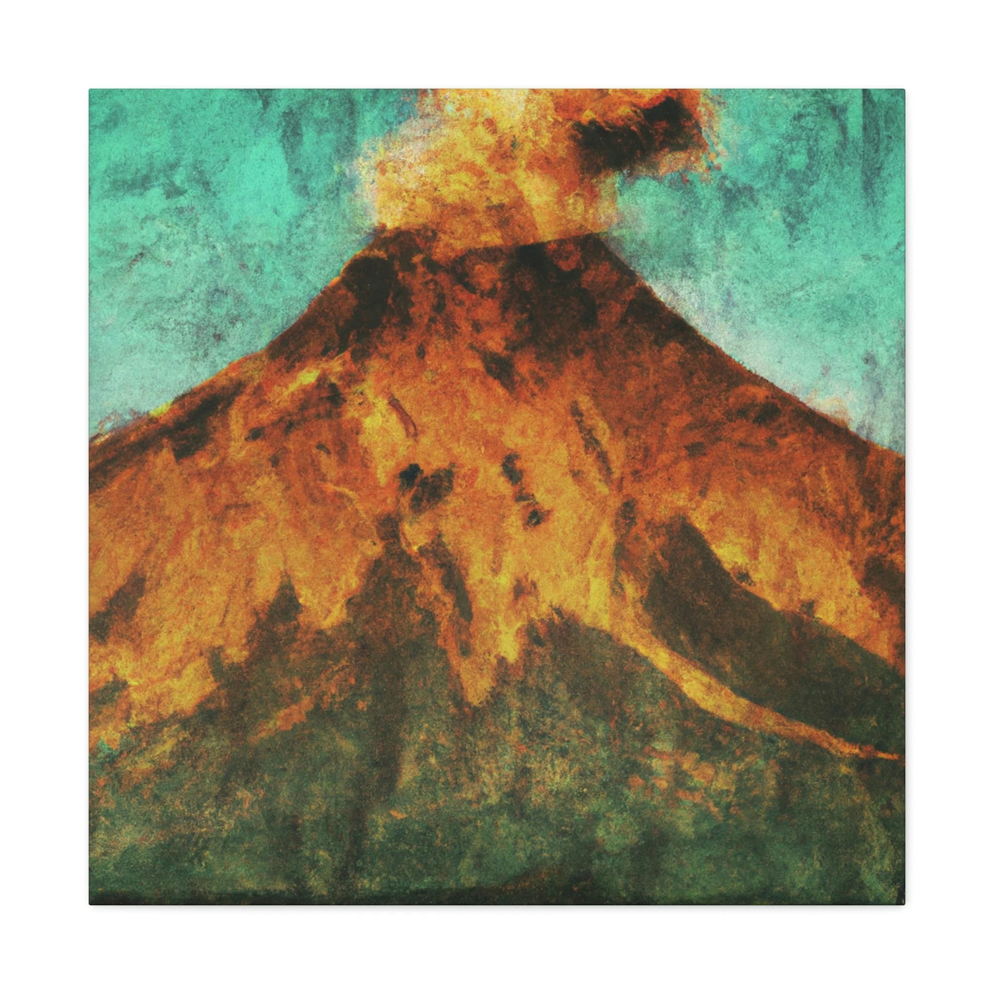 Volcano's Roaring Power - Canvas - Walmart.com