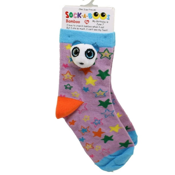 TY Fashion - Sock-A-Boos - BAMBOO the Panda (1 size fits all Socks ...