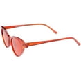Translucent Retro Cat Eye Sunglasses Color Tinted Lens 52mm Red