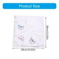 12pcs/set Practical Handkerchiefs Woman Washable Embroidery Flower ...