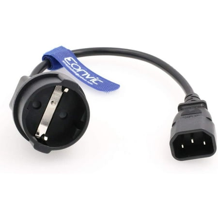 Eonvic IEC 320 C14 to Europe Female Socket Short Adapter Cable,for UPS ...