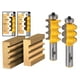 Triple Bead & Triple Flute 2 Bit Large Molding Router Bits Set - Yonico ...