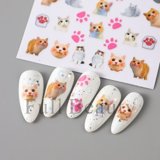 Lovely Dog Cat Animal Bunny 3D Korean Cartoon Scrawl Relief Self ...