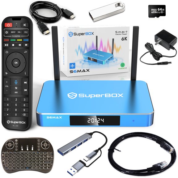 2025 Streamx X2 Max Superbox,6K Ultra Hd with 4GB+64G , 1700+ Live TV ...