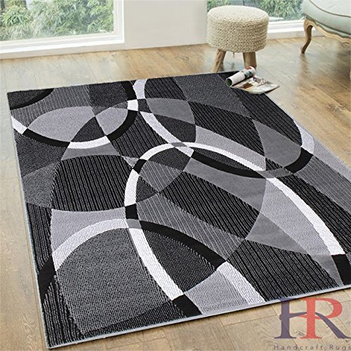 Handcraft Rugs - Grey, Silver, Black, Abstract Area Rug Modern ...
