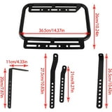 LABLT 2 x Motorcycle Storage Carrier Side Box and Mounting Bracket with ...