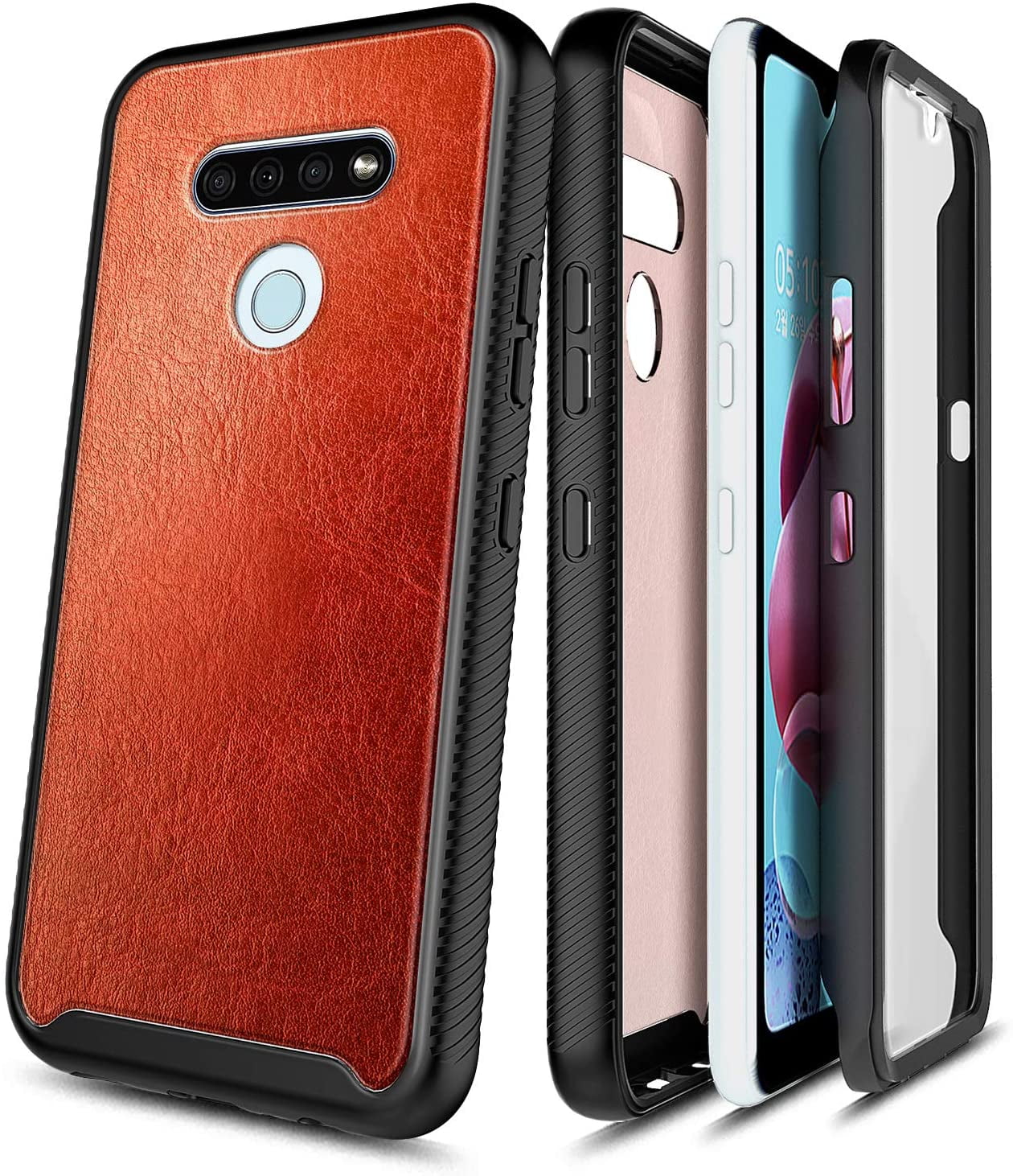 For LG K51 Case, LG Reflect with Built-in Screen Protector, Nagebee ...
