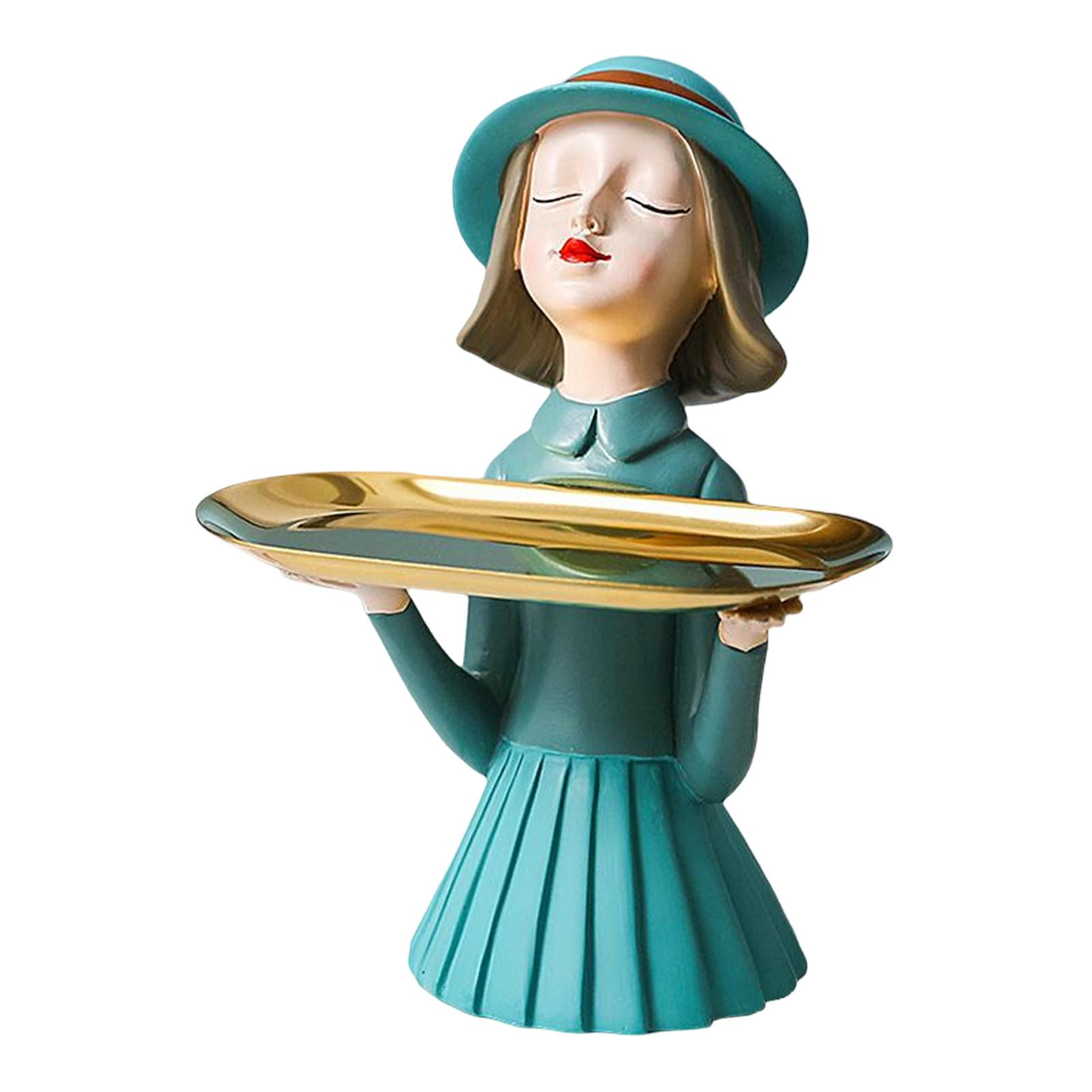 Storage Serving Tray Figurine Sculptures Ornament Dish Serving Tray ...