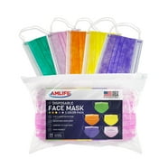 Black Disposable Face Masks, 3-ply Breathable Masks, Elastic Ear Loop ...