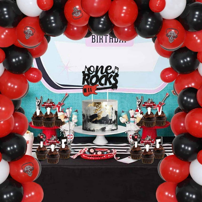 Rock Star Birthday Cake Toppers