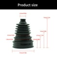 Universally CV Joint Boot Set Silicone Dust Cover For Front Axles ...