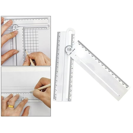 Artist Gather 2 in Angle Protractor 12 Inch Angle Ruler Angle | Walmart ...
