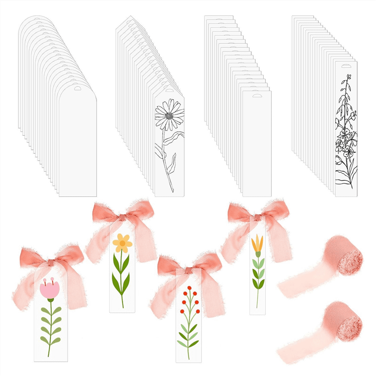 Click here for Unbranded 24pcs Transparent Acrylic Bookmark Blank... prices