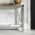 Walker Edison Magnolia Metal X Rustic Entryway Console Table, Gray Wash ...