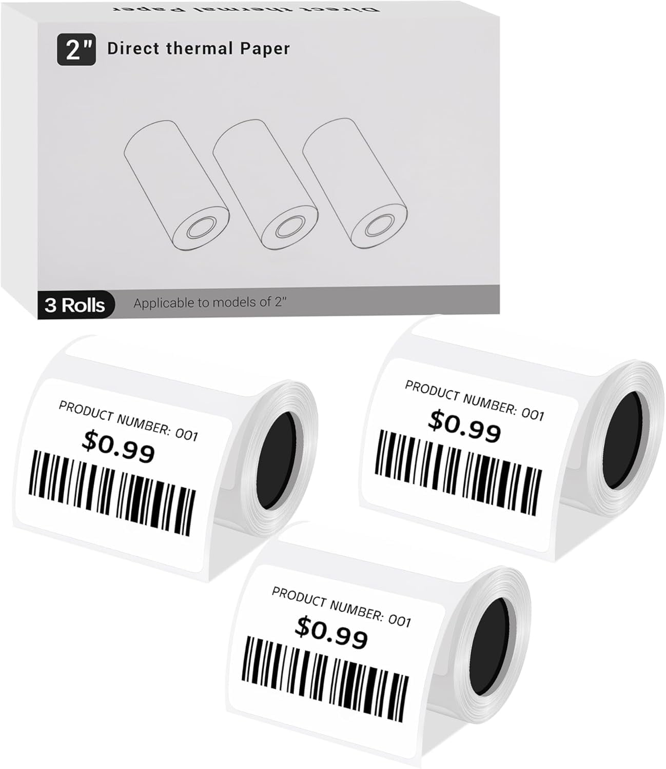 UTAH-- Direct Thermal Labels, 50 x 30mm, Thermal Labels for UPC Printer ...