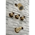Kingston Brass KBX8132DX Concord Three-Handle Tub and Shower Faucet ...