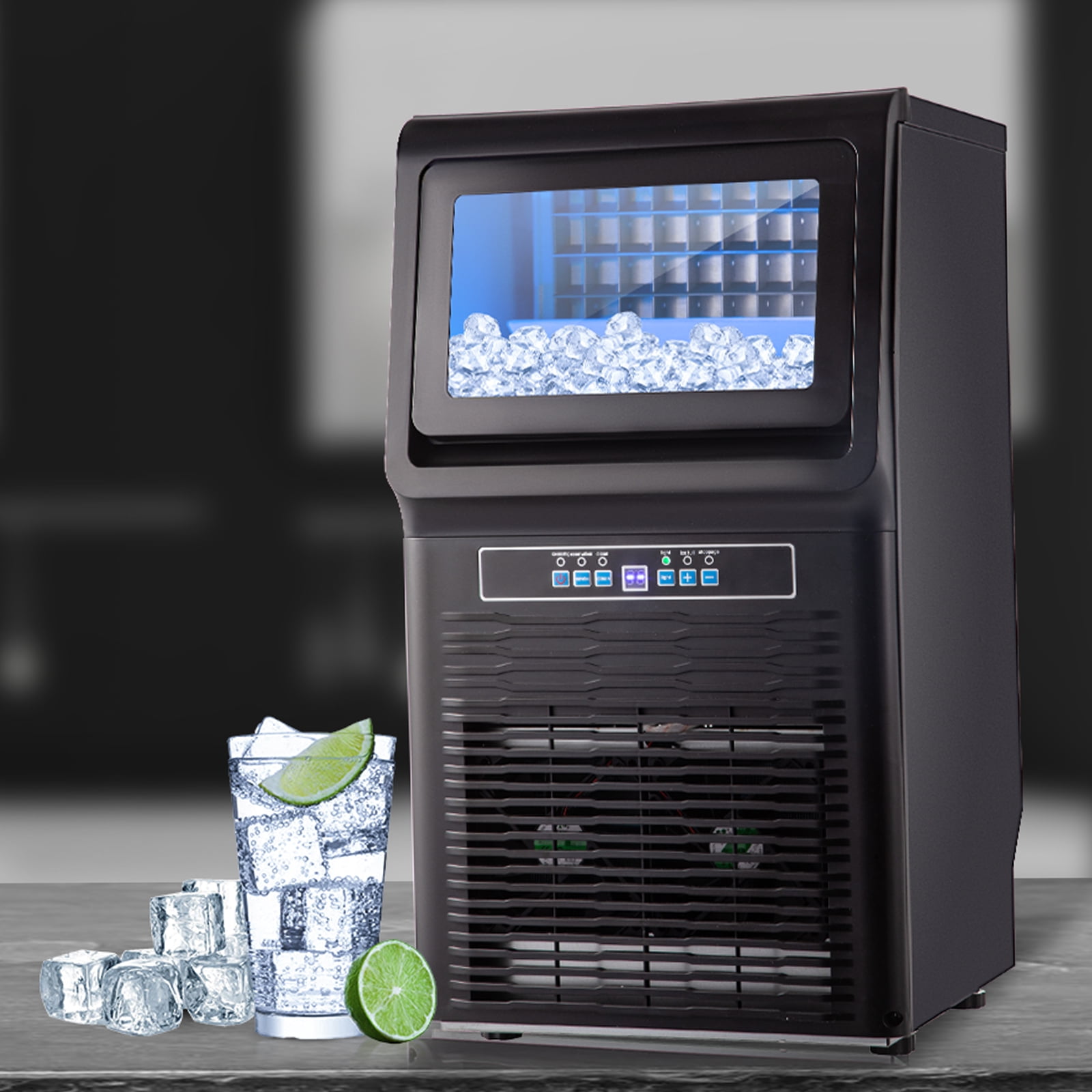 Happybuy 70Lb/24H Commercial Ice Maker, Automatic Portable Ice Maker ...