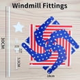 Miguan 14 pack 8 inches American Flag Patriotic Pinwheels Windmill Wind ...