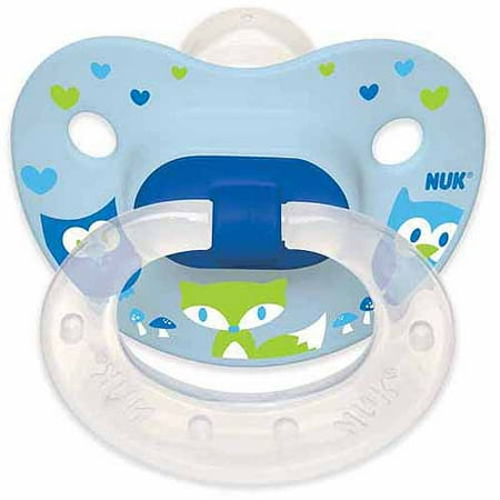 NUK Woodlands Pacifier, 6-18 Months, 4-Pack, Silicone, Boy - Walmart.com