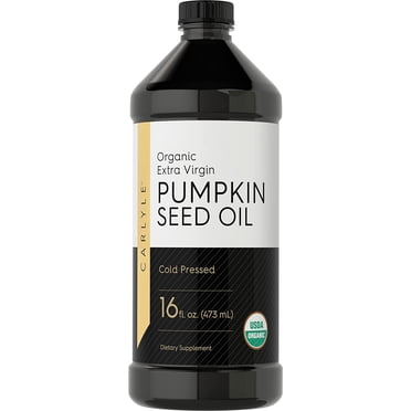 Swanson Certified Organic Pumpkin Seed Oil - Cold Pressed 16 fl oz Liq ...