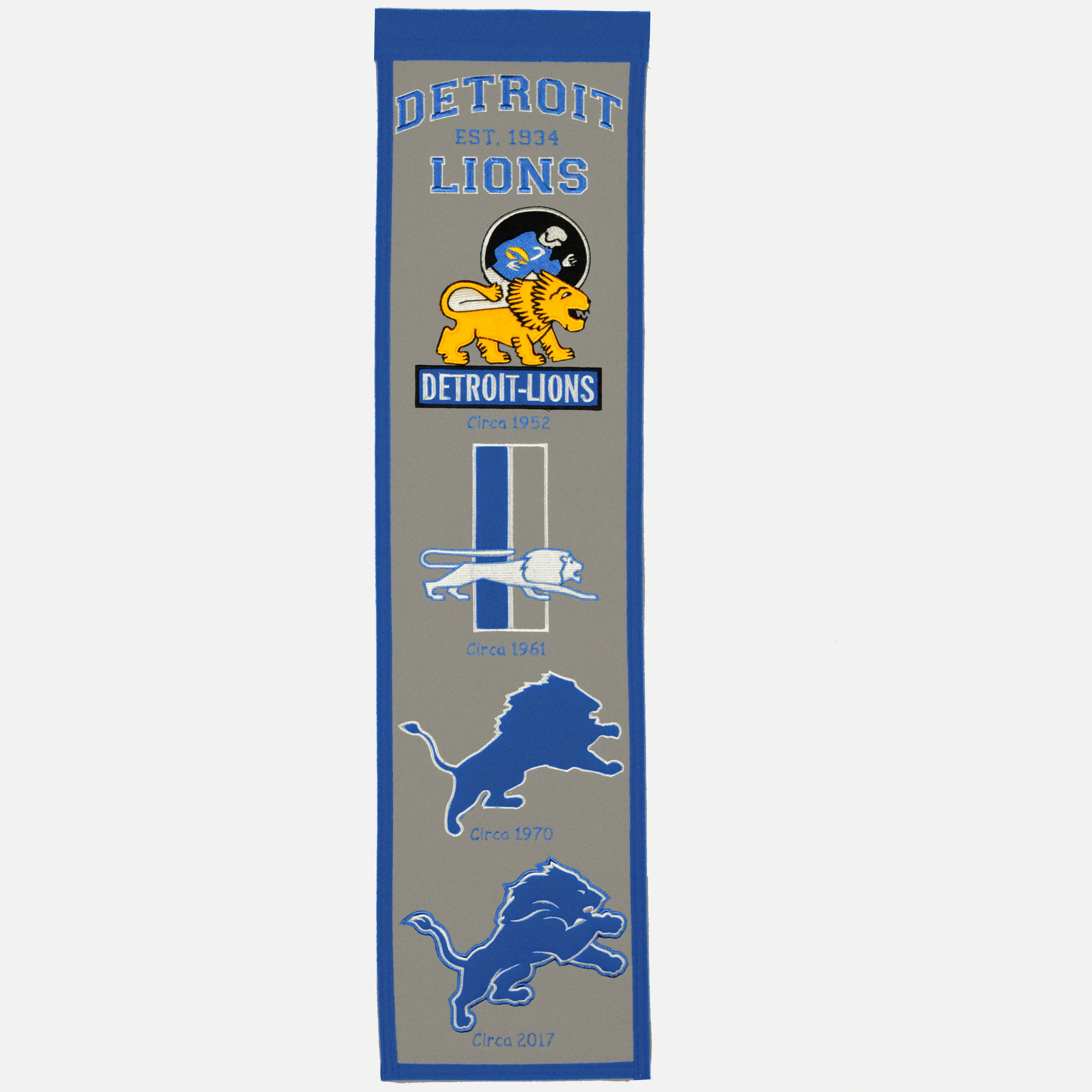 Detroit Lions 8" x 32" Premium Heritage Banner - Walmart.com - Walmart.com
