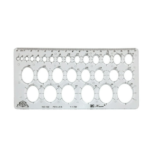 Transparent Ruler Scale Portable Rulers Multi-functional Measuring Tool ...