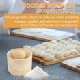 3.9in Wood Dumpling Wrapper Maker, Manual Dumpling Skin Maker Round ...