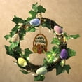 WKSCLPAI Easter LED Light-Up Wreath DIY Kit A, 7.9In/20Cm Foam Egg ...