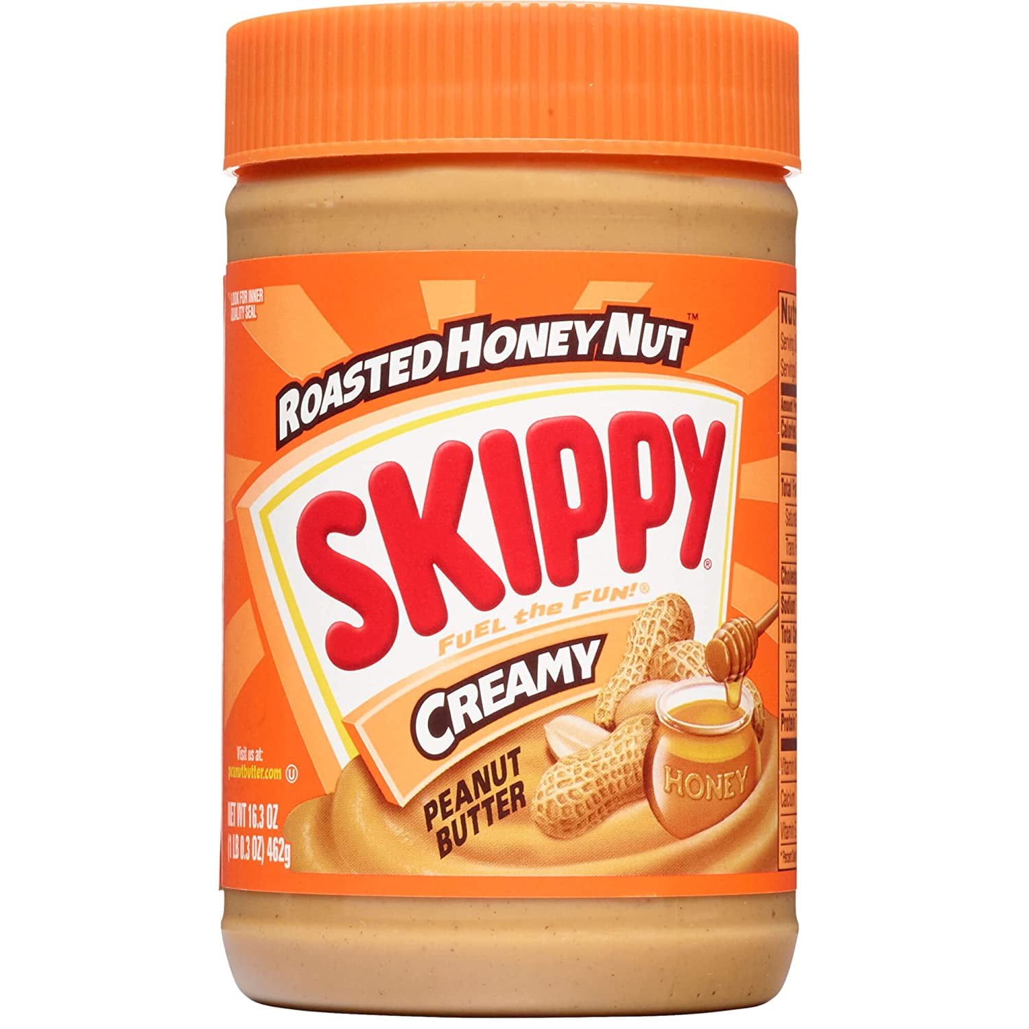 SKIPPY Roasted Honey Nut Creamy Peanut Butter, 16.3 Ounce (6 Combined ...