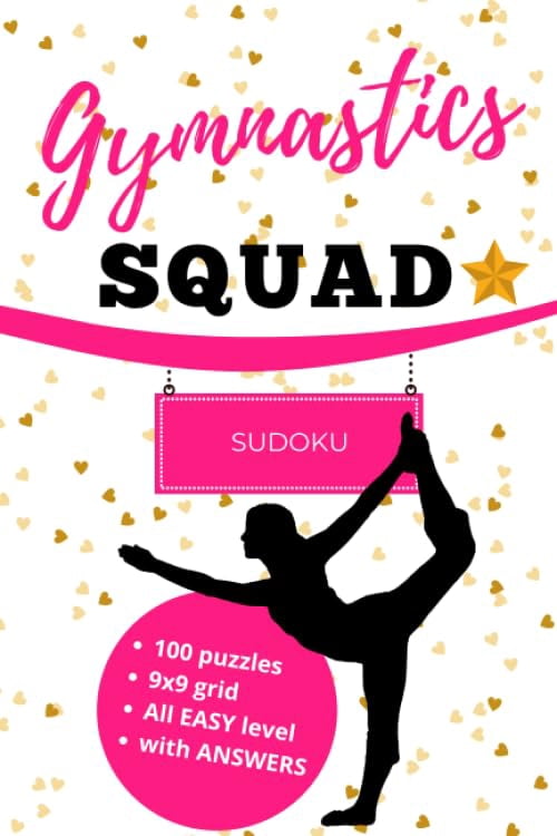 Pre-Owned Gymnastics Squad Sudoku: Kids 8 - 12, Girls, Teens, 9x9 Grid ...