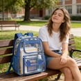 MMJ Transparent Backpack for School Concert Games Security Clear PVC ...