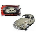 1966 Volkswagen Beetle Beige 1/24 Diecast Model Car by Motormax ...