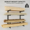 Lumber Storage Rack, Upgrade Cantilever Folding Lumber Rack Wall Mount ...