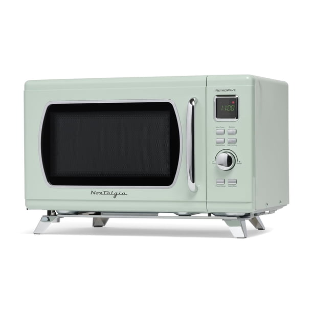 Nostalgia Mid-Century Retro Countertop Microwave Oven - Large 900-Watt ...