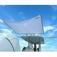 Dev Fishing 7' x 6' Rear Stern Boat Rod Holder Sun Shade Canopy Top ...
