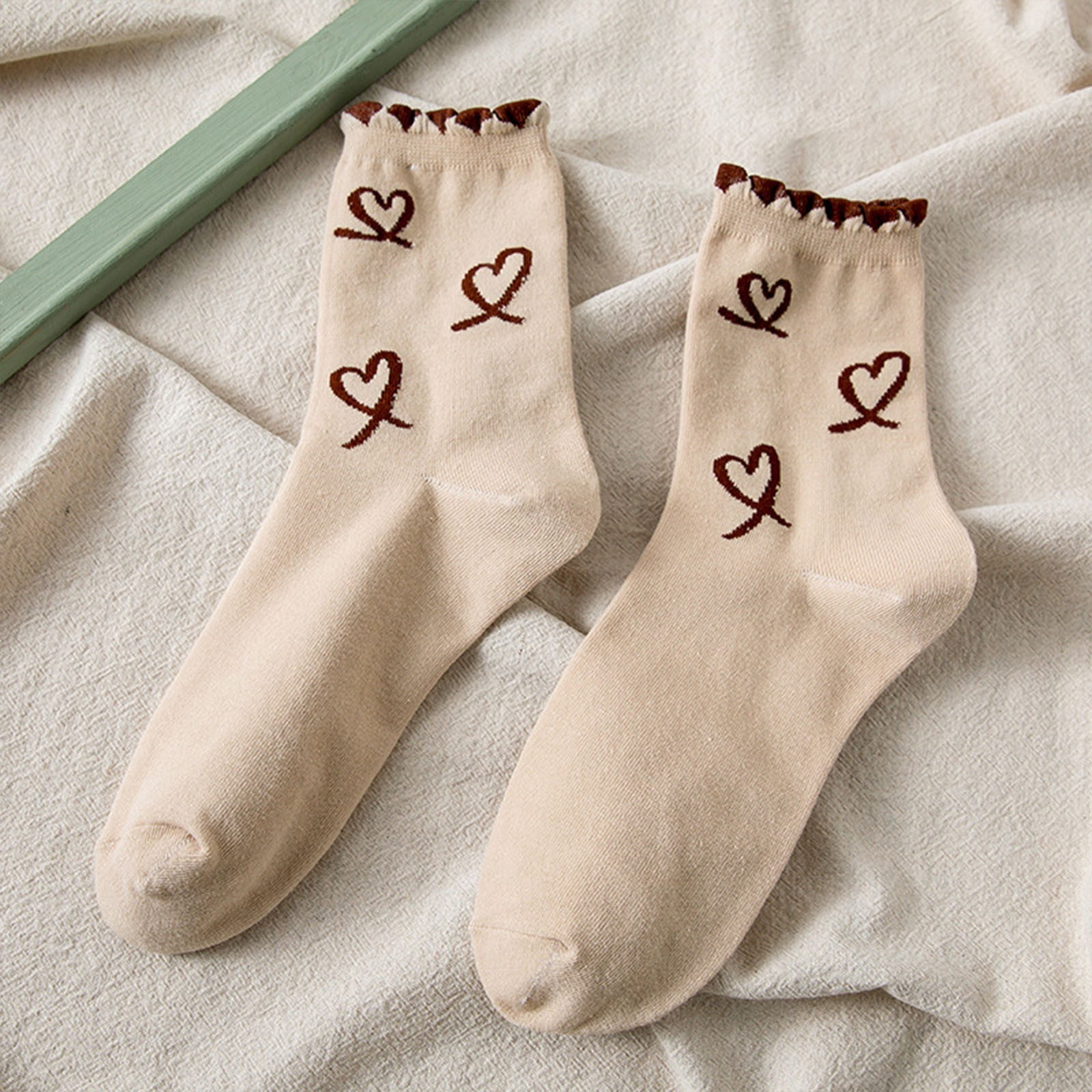 Dyfzdhu Womens To Keep Warm Sock Stripe Lightweight Cotton Socks ...