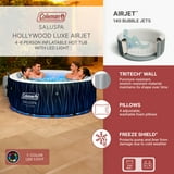 Coleman SaluSpa Hollywood Luxe AirJet Round Inflatable Hot Tub with LED ...