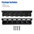eYotto Fishing Rod Holder Black Vertical Wall Mount to hold 6 fishing ...