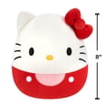 Squishmallows Original Sanrio 8 inch Hello Kitty in Red Overalls ...