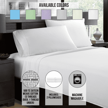 500-Thread Count 100% Cotton 6-Piece Sheet Set - Walmart.com