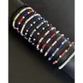 Zhuge 18 Inch Bling Rhinestone Baseball Jewelry Set, Beaded Drip Style ...