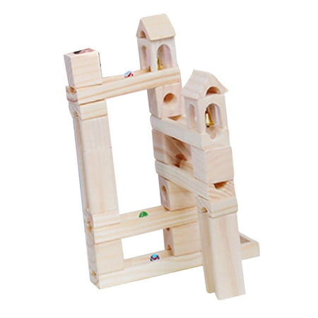 Marble Run Building Blocks Construction Play Set Marble Ramps Track ...