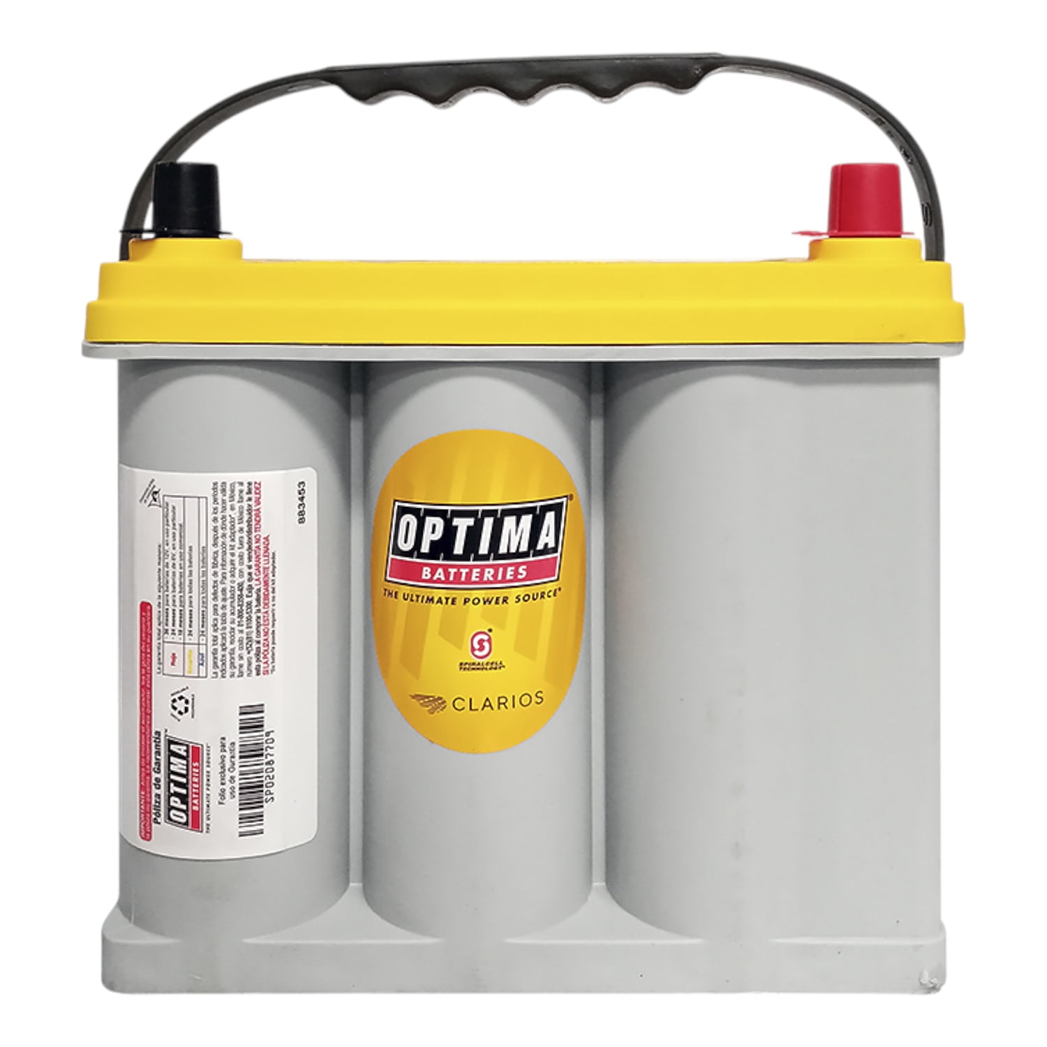 Bateria De Gel Optima Amarilla 12v 420 Amp Modelo D51r-420 | Bodega Aurrera en línea